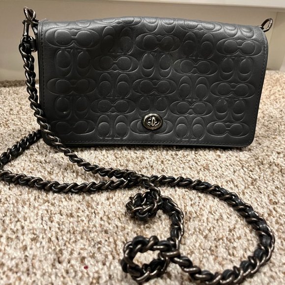 Coach | Bags | Coach Dark Gray Crossbody Bag | Poshmark